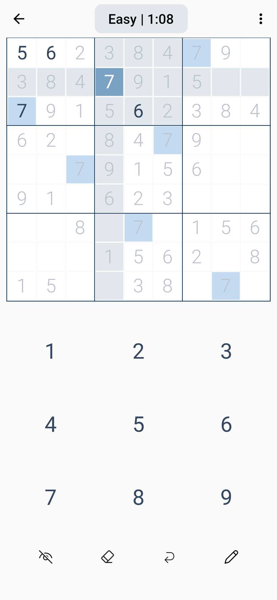 Step by step guide to solving sudoku puzzle