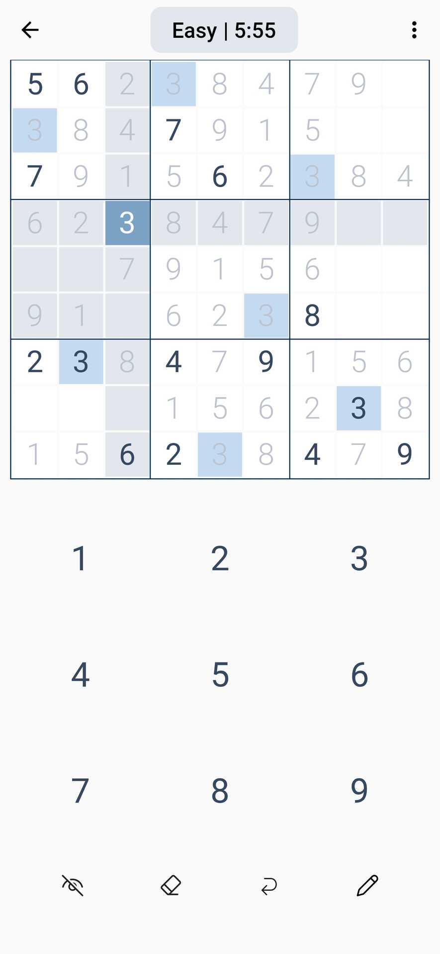 Step by step guide to solving sudoku puzzle